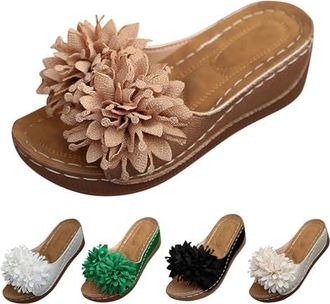 Generic Sandales de r&eacute;cup&eacute;ration pour femme avec soutien confortable de la fasciite plantaire, soutien de la vo&ucirc;te plantaire, orthop&eacute;diques &agrave; bout ouvert, san