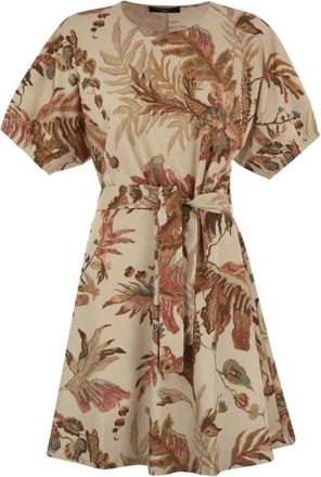 Max Mara Femme, Robes, Multicolore, Taille: 38 FR Genero Printed Cotton Dress
