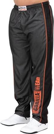 Gorilla Wear Gorilla Wear Pantalon en Maille Wallace survêtement, Noir/Rouge, S-M Tall Homme