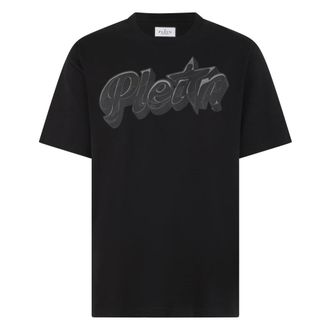 Philipp Plein Rundhals-T-Shirt Puffy Gummy - - Tops - Herren - Schwarzk - L