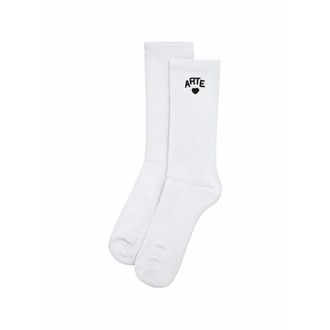 Arte Gerippte Stricksocken - - Underwear - unisex - Wei&szlig; - ONE SIZE