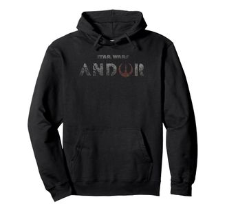 Star Wars Andor Text Rebellion Logo Fill Pullover Hoodie