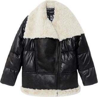 Desigual Femme, Vestes, Noir, Taille: 44 FR Beauvoir Oversize Padded Biker Jacket