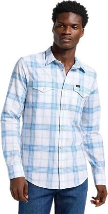 Lee Herren Clean Western Shirt, Stream Bright White, M EU