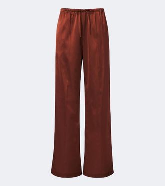 Dries Van Noten Pantalon ample en satin