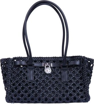 Michael Kors Femme, Sacs, Noir, Taille: ONE Size Borsa tote piccola a sviluppo orizzontale