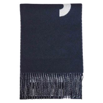 Jacquemus Fringe Logo Schal - - Accessories - Herren - Blau - ONE SIZE