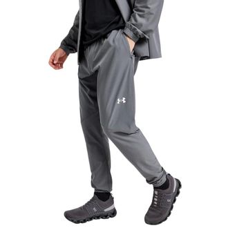 Under Armour Vanish Hybrid-Trainingshose f&uuml;r Herren, Castlerock, entspannte Passform, atmungsaktives 100 % Polyestergewebe, verstellbarer Kordelzug an der Taille, 