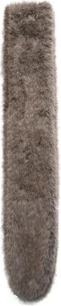 ottod'Ame Tücher & Schals - Reversible Faux Fur Scarf With Rounded Edges - Gr. unisize - in Grau - für Damen