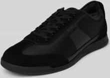 HUGO BOSS Low Top Sneaker mit Velours-Optik-Applikationen Modell NITAN