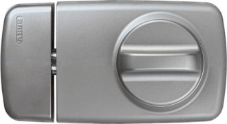 ABUS T&uuml;r-Zusatzschloss 7010S ek silber, innen mit Drehknauf
