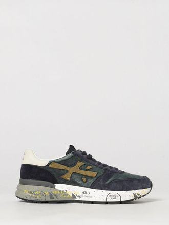 Premiata Mick Sneakers aus Nylon und Veloursleder mit gezahnter Sohle