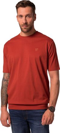 JP1880 Herren gro&szlig;e Gr&ouml;&szlig;en Menswear L-8XL bis 8XL, T-Shirt, Basic, Oberteil, JP1880-Druck, Rundhalsausschnitt, Ziegelrot 8XL 712616541-8XL