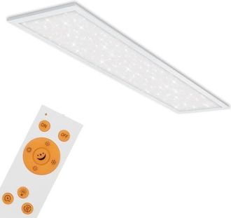 Briloner LED Panel, LED Deckenlampe inkl. Sternendekor, Deckenleuchte dimmbar, Farbtemperatursteuerung (CCT), inkl. Fernbedienung, 36 Watt, 3.800 Lumen, Wohnzi