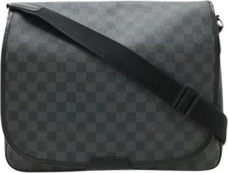 Louis Vuitton Pre-owned Sac bandouli&egrave;re Renzo Damier Graphite - Femme - Pre-owned - Noir - Taille: ONE Size