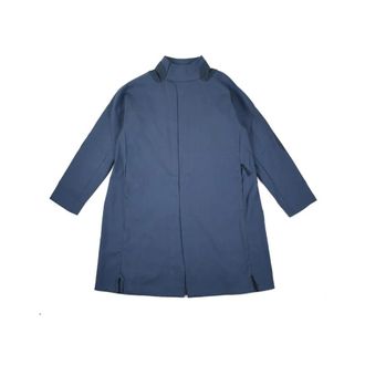 _J.L-A.L_ Blaue Split Trench Jacke - - Coats - Herren - Blau - L
