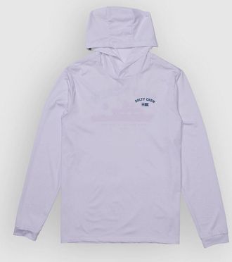 Salty Crew Overnight Hood Sunshirt Longsleeve Lycra white