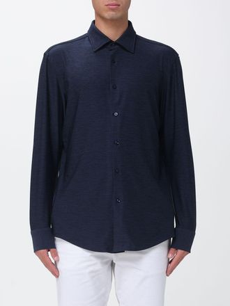 HUGO BOSS Chemise slim fit en jersey &agrave; manches longues et col fran&ccedil;ais
