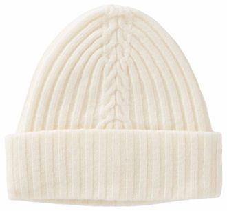 Benetton Damen Berretto In Maglia 1244da011 Winter-Zubeh&ouml;r-Set, Wei&szlig;, One Size