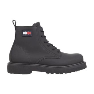 Tommy Jeans Schwarze Schn&uuml;rstiefeletten - - Shoes - Herren - Schwarzk - 41 EU