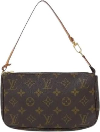 Louis Vuitton Pochette Pouch Pre-owned - Femme - Pre-owned - Brun - Taille: ONE Size