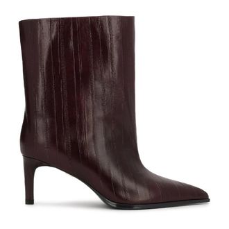 Kazar Embossed Leather Booties - - Shoes - Damen - Braun - 38 EU