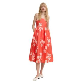 Stine Goya Midi Ausgestelltes Kleid - - Dresses - Damen - Orange - XS