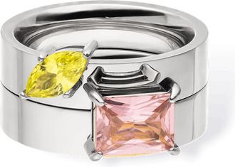 Purelei Bold Gem Ring Set