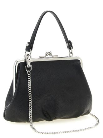 Vivienne Westwood Womens Top Handle Bag Black Polyurethane