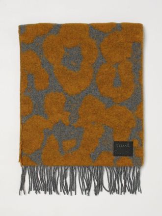Paul Smith Wollschal mit Animal-Print mit Fransenr&auml;ndern