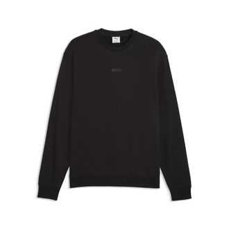 Puma Sweat &agrave; col rond Essentials Elevated Homme, V&ecirc;tements, Noir, M