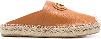 Valentino Garavani espadrilles &agrave; talon - Marron