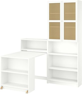 IKEA BILLY / HÖGADAL Bücherregalkombination + Klapptisch