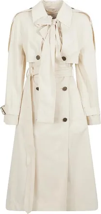 Burberry Femme, Manteaux, Beige, Taille: 36 FR Long Trench-coat Trerose en toile