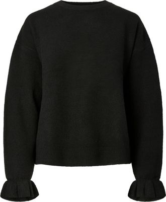 Pieces Pcsally Ls Frill Cuff Knit Noos Bc