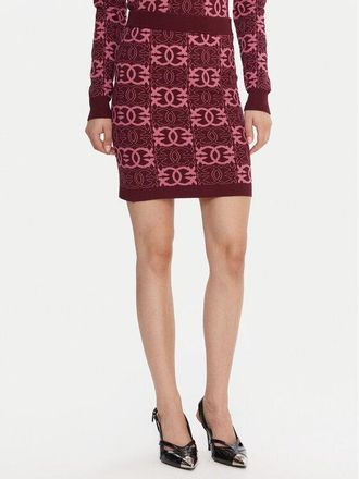 Pinko Minirock Bang Bang 106040 A2YD Dunkelrot Slim Fit