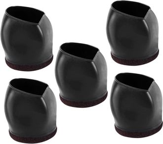 DOITOOL 5 Stück Stuhlbeinschoner aus Robustem Material rutschfeste Möbelbeinschutzkappen Kratzfest und Verschleißfest Geeignet für Schräge Stuhlbeine Idealer 