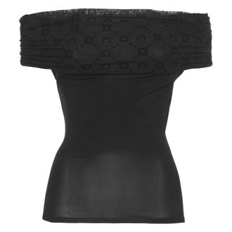 Marine Serre Damen, Blusen & Hemden, Schwarzk, SGr&ouml;&szlig;e