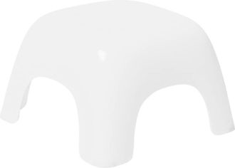 NUOBESTY Kunststoff Tritthocker rutschfest Kompakt Stabil f&uuml;r Badezimmer und Toilette Erwachsene und Platzsparend Wei&szlig; Gro&szlig;