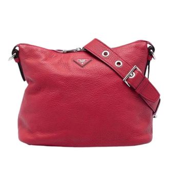 Prada Sac bandouli&egrave;re vintage Pre-owned - Femme - Pre-owned - Rouge - Taille: ONE Size
