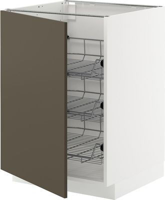 IKEA METOD Unterschrank mit Drahtkörben