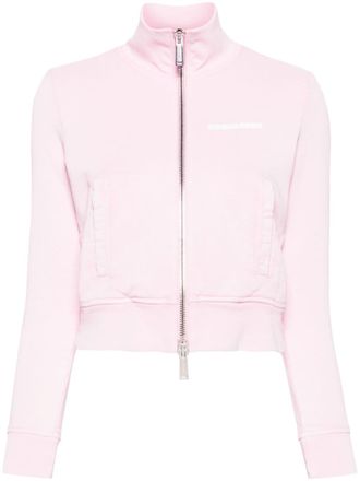 Dsquared2 sweat crop &agrave; logo appliqu&eacute; - Rose
