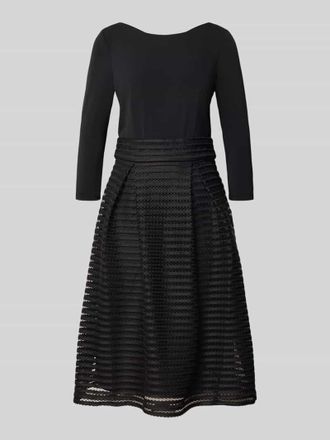 Christian Berg Cocktail Knielanges Cocktailkleid im 2-in-1-Look