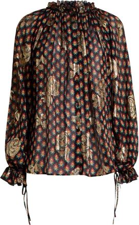Etro Femme, Blouses et Chemises, Multicolore, Taille: 40 FR Chemise &agrave; volants et dentelle