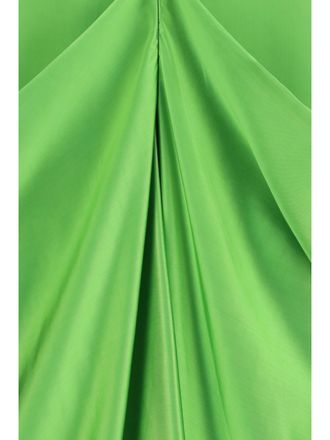 Khaite Womens Dress Kent Absinthe Satin Cupro
