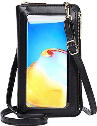 Generic Sac &agrave; bandouli&egrave;re d&eacute;contract&eacute; pour femme, sac &agrave; bandouli&egrave;re r&eacute;glable, sac &agrave; bandouli&egrave;re avec fen&ecirc;tre visuelle pour t&eacute;l&eacute;phone portable, sac &agrave; bandouli&egrave;