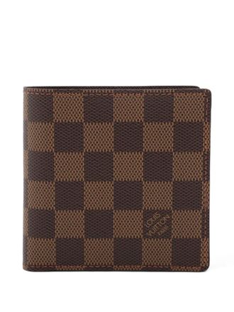 Louis Vuitton 2004 Marco Portemonnaie mit Damier-Muster - Braun