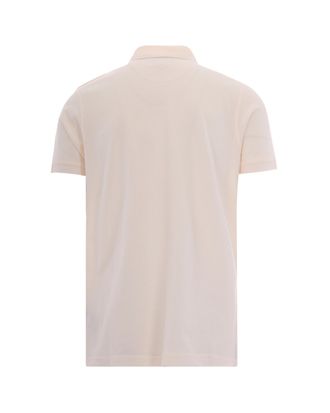 Barbour Mens Polo Shirt Tartan Piquet Whisper White White-Classic Cotton White/classic T-shirts And Polos