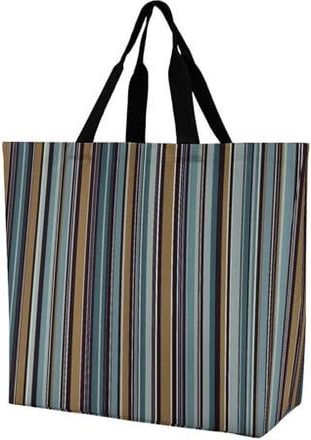 Generic Rayures Verticales Sac Courses L&eacute;ger Sacs De Courses Grand Sac A Main Femmes Pour Voyage Plage Universit&eacute;