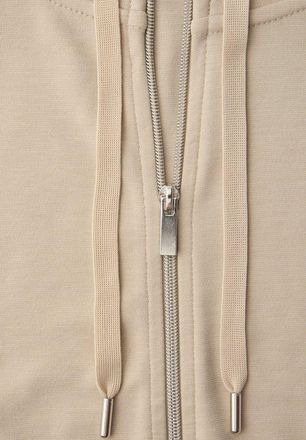 Street One Sweatjacke LTD QR zipper jacket w.gathere
